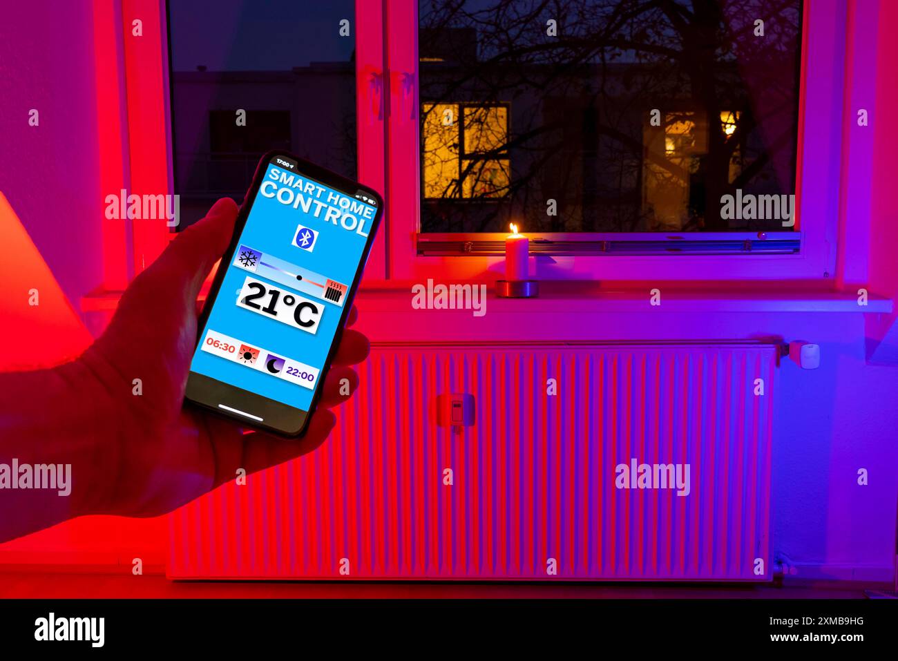 Smart Home application, control of heating, room temperature via ...