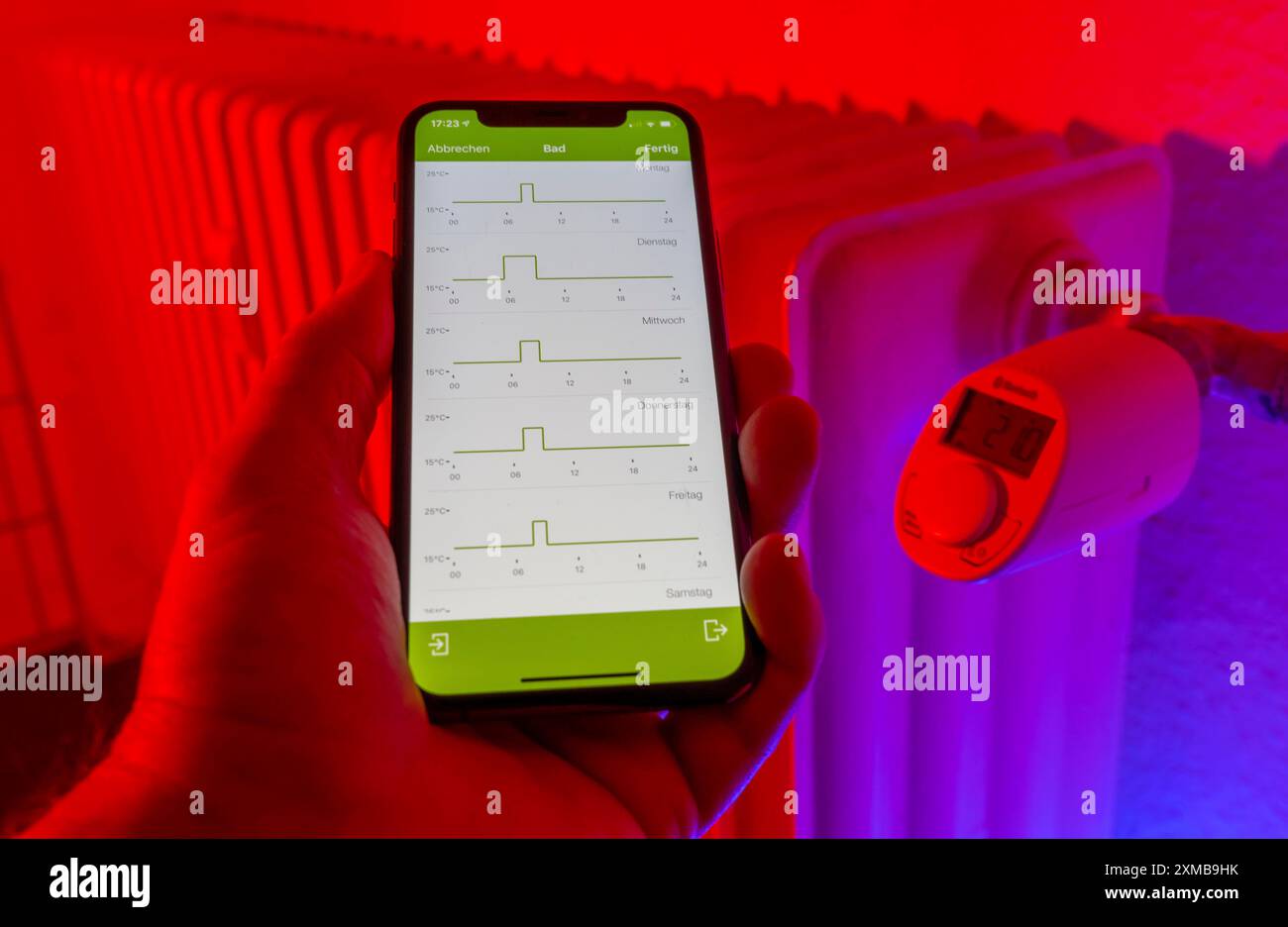 Smart Home application, control of heating, room temperature via ...