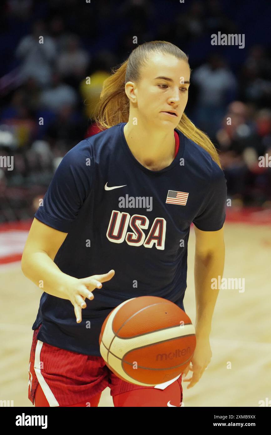 SABRINA IONESCU of TEAM USA during the International Friendly women's ...
