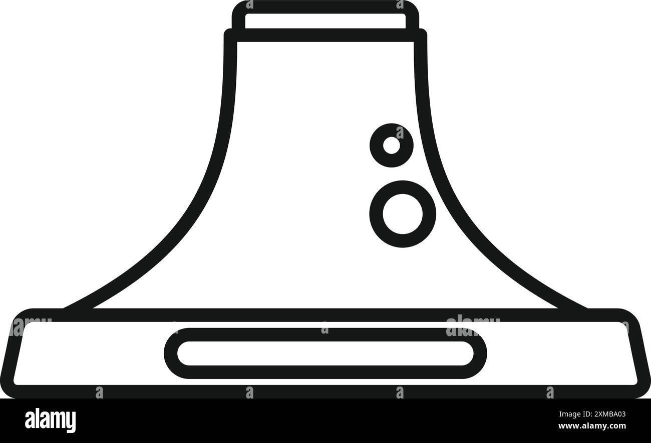 Line drawing of a kitchen extractor fan removing steam and cooking ...