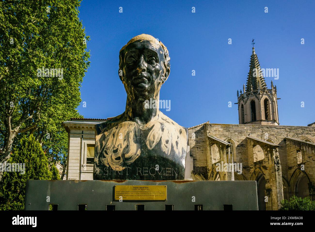 Bust of Esprit Requien,Temple Saint Martial,former palace of Queen ...