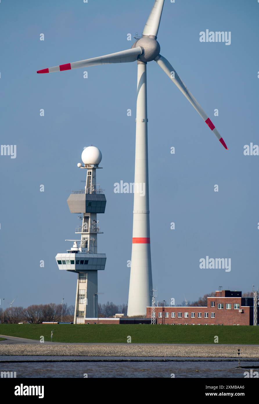 Ems traffic centre, a facility of the German-Dutch Ems traffic safety ...