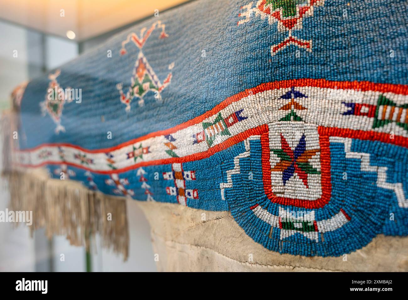 Native American Indian female dress detail, Lakota culture (Teton Sioux ...