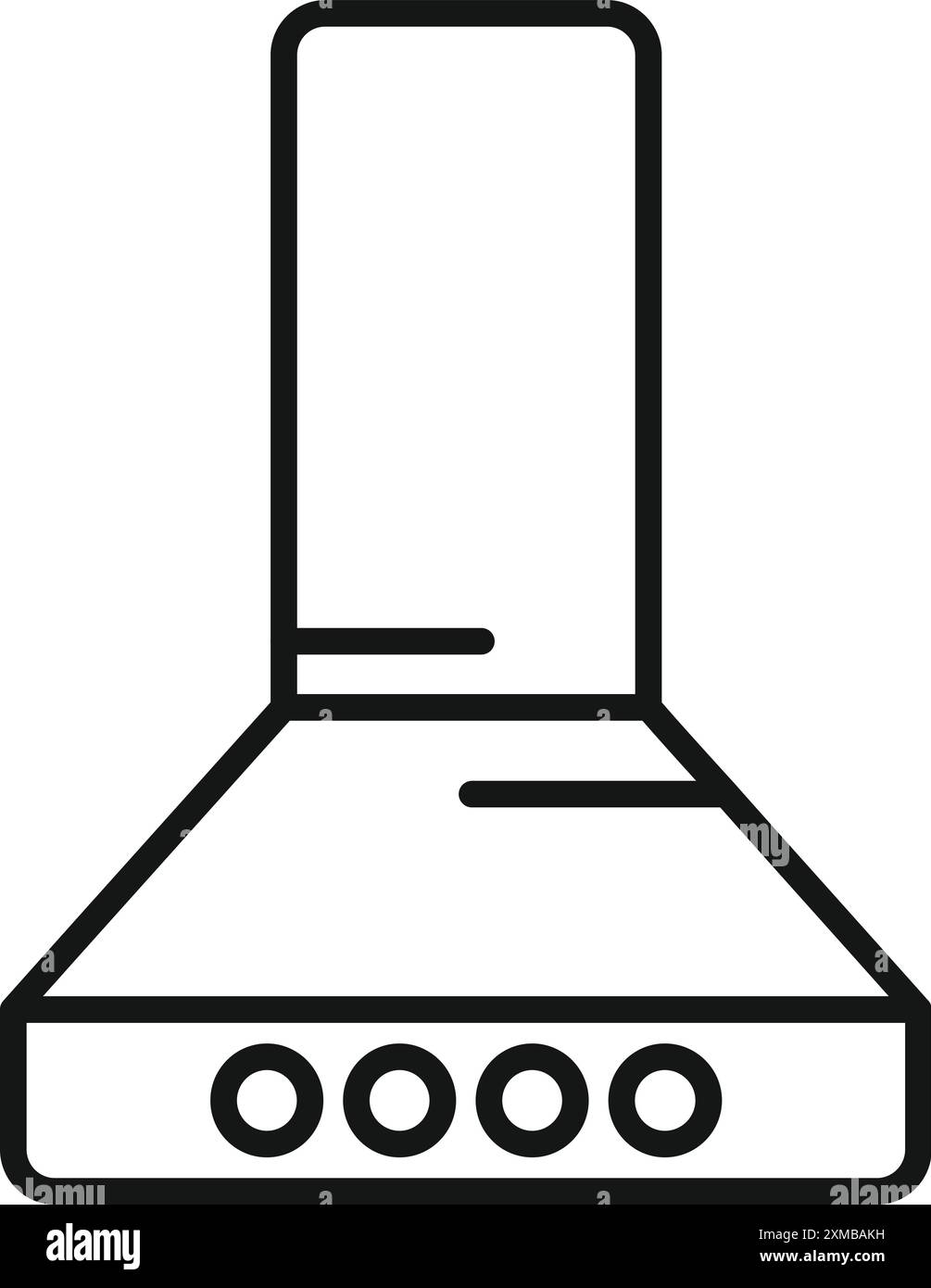 Kitchen extractor hood removing steam while cooking food icon Stock ...