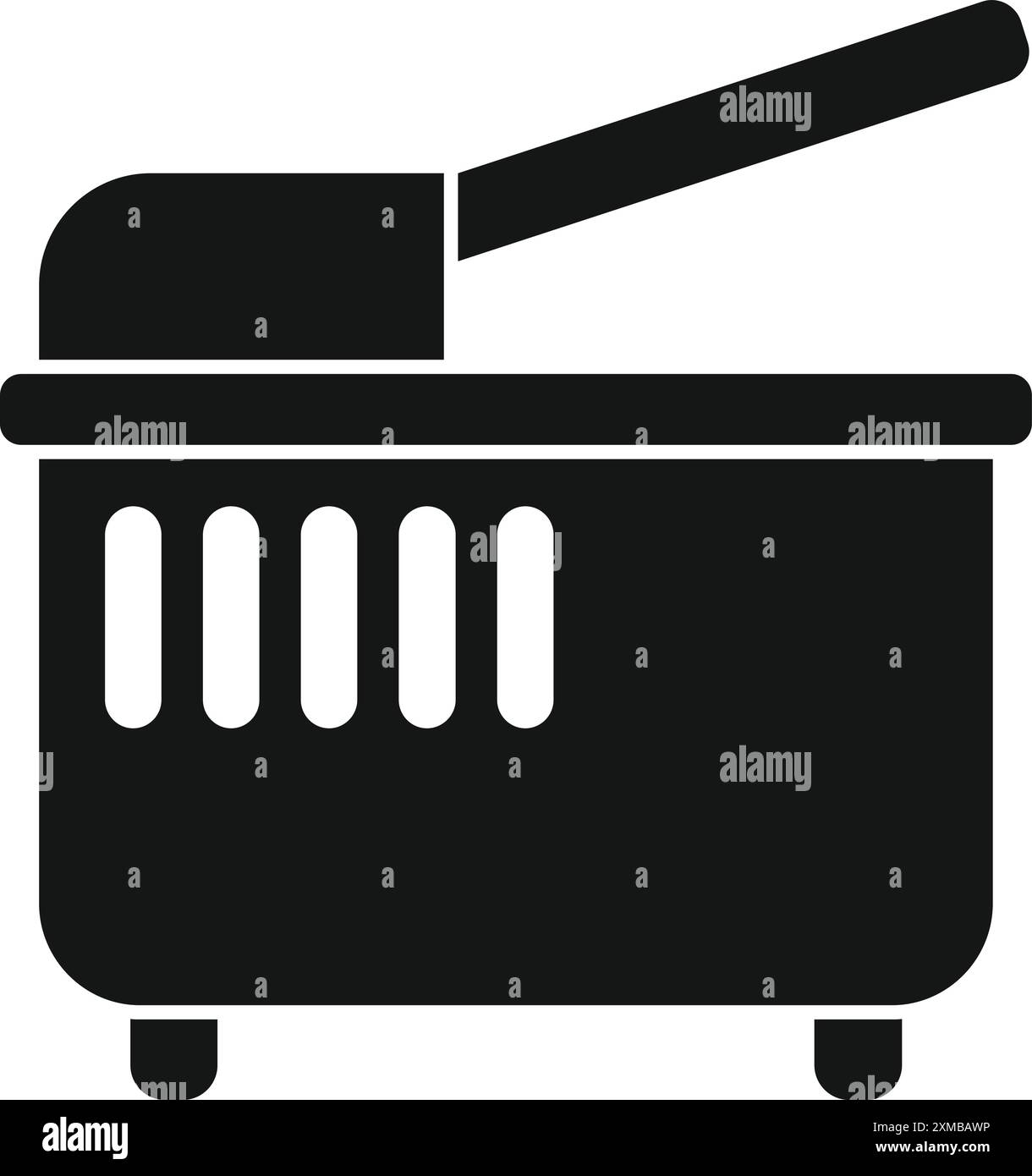 Deep frying machine Stock Vector Images - Alamy