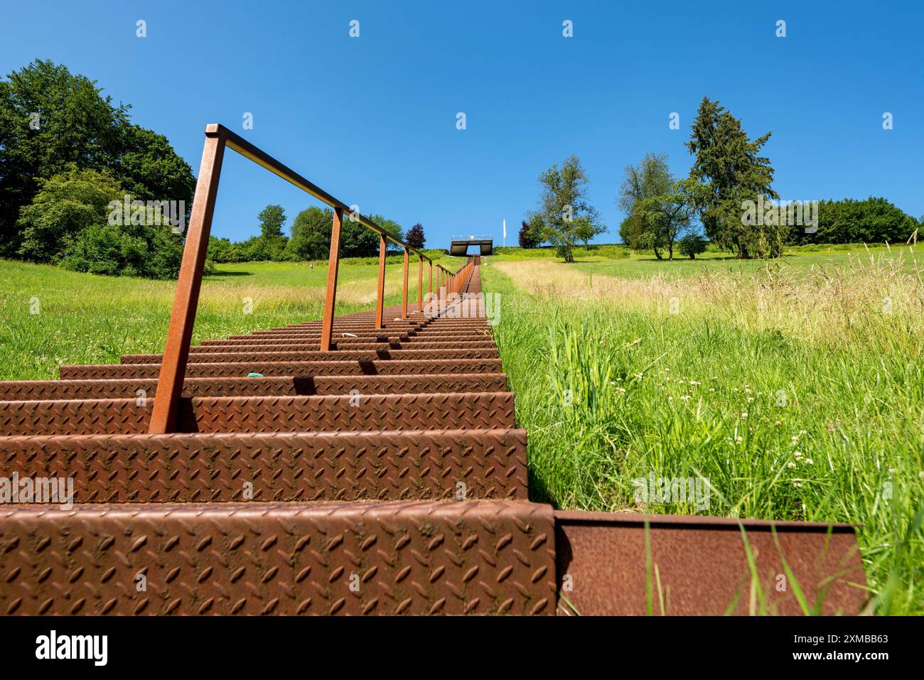 The Hennesee, Hennetalsperre in the Sauerland, Himmelstreppe, 333 steps ...