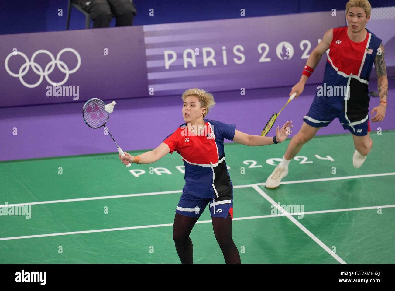Malaysia's Chen Tang Jie, right, and Toh Ee Wei play against Singapore ...