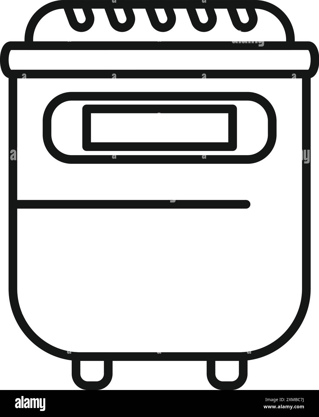 Line icon of a biohazard container standing on short legs Stock Vector ...