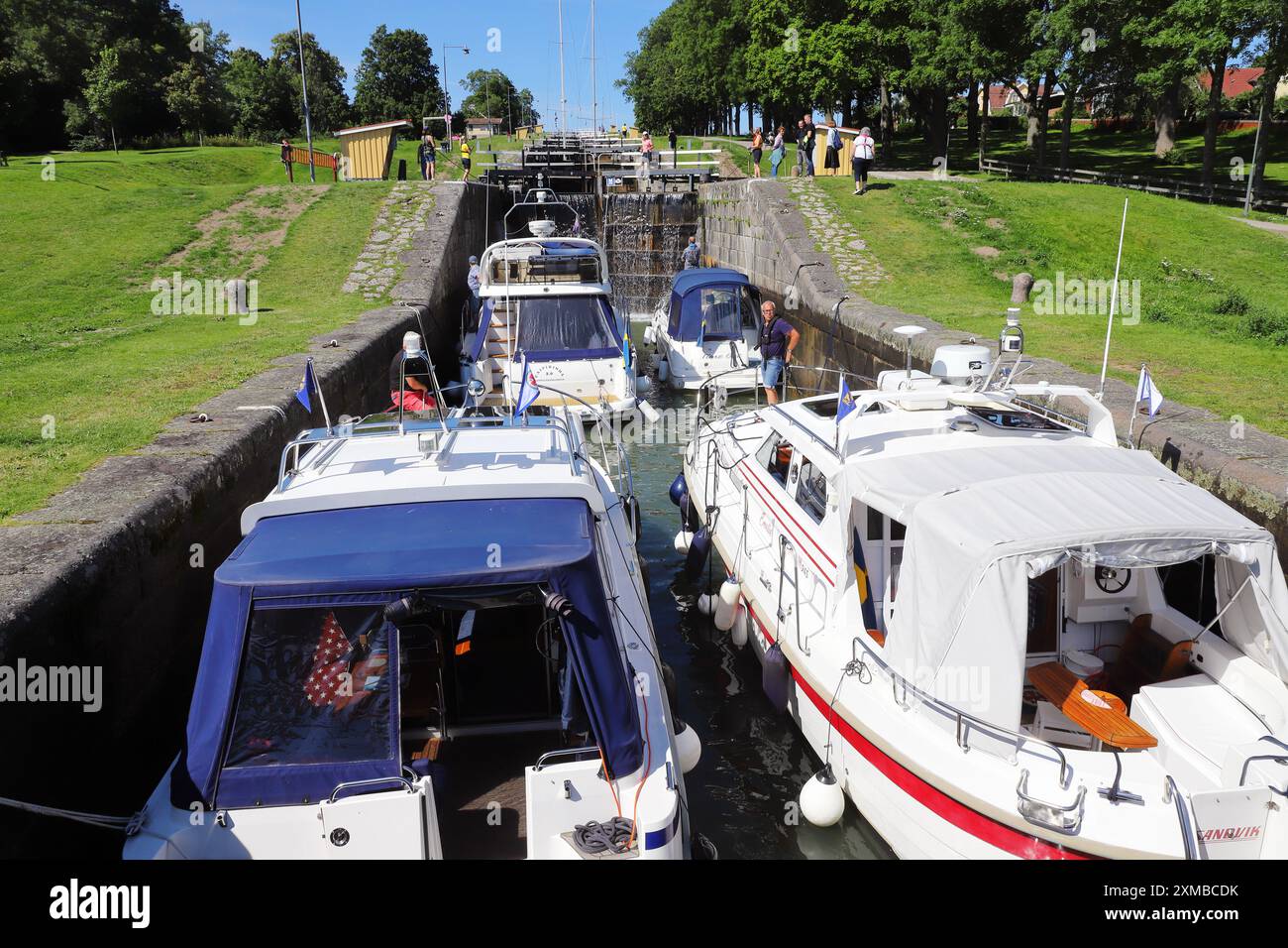 Locks at berg gota canal sweden scandinavia hi-res stock photography ...