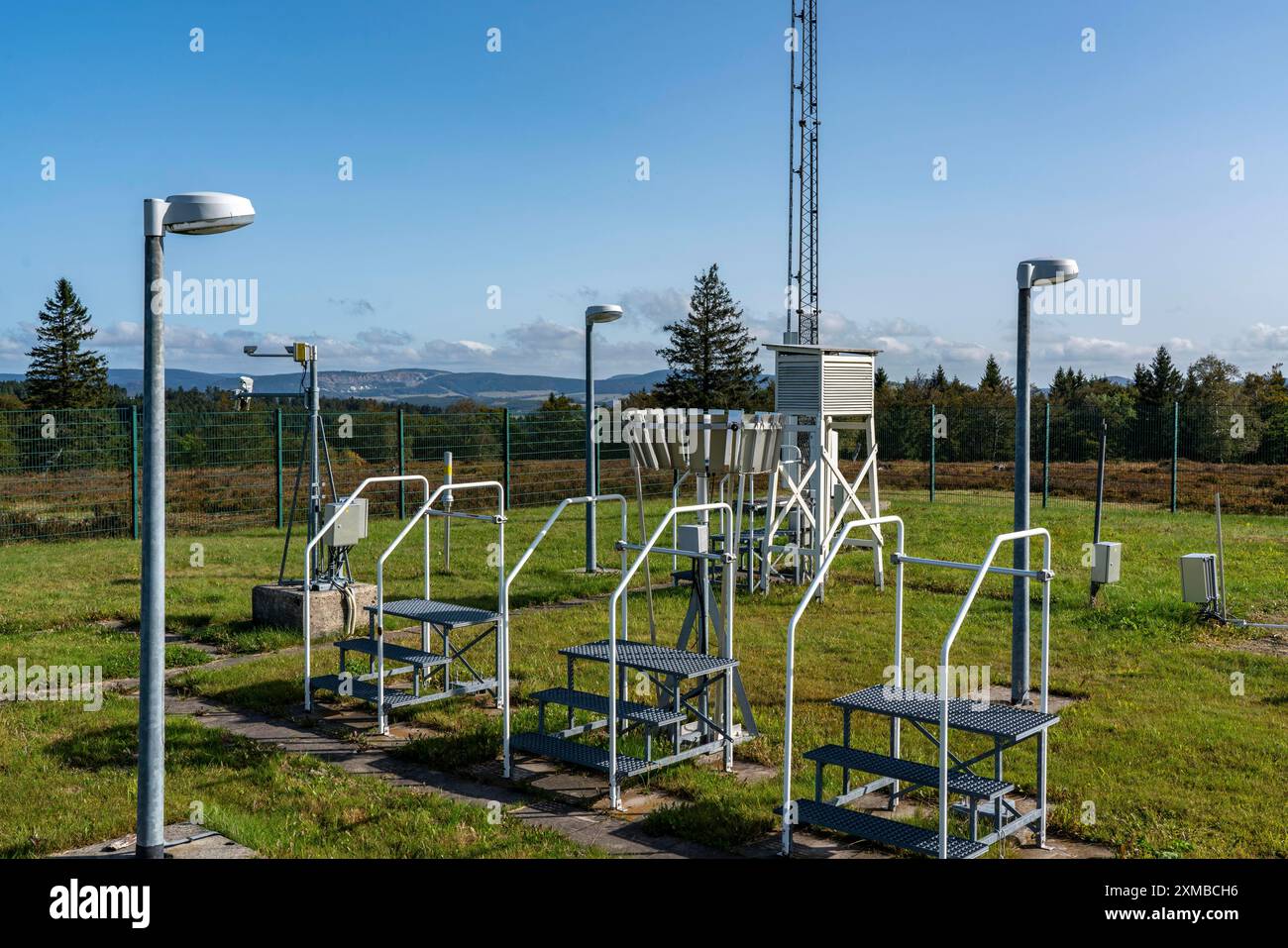 Weather station, of the German Weather Service, at the Astenturm ...