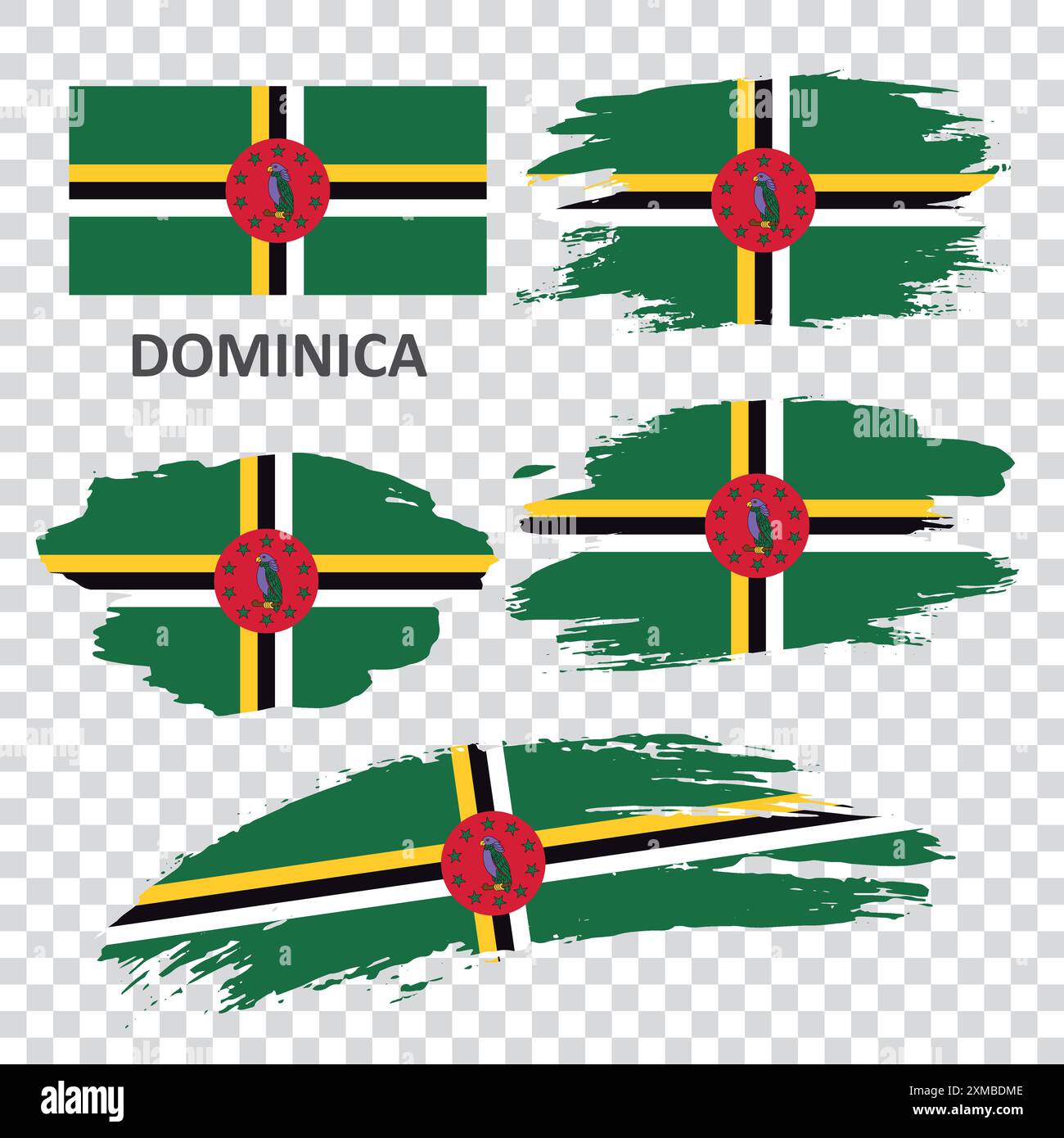 A set of flags of Dominica Stock Vector Image & Art - Alamy
