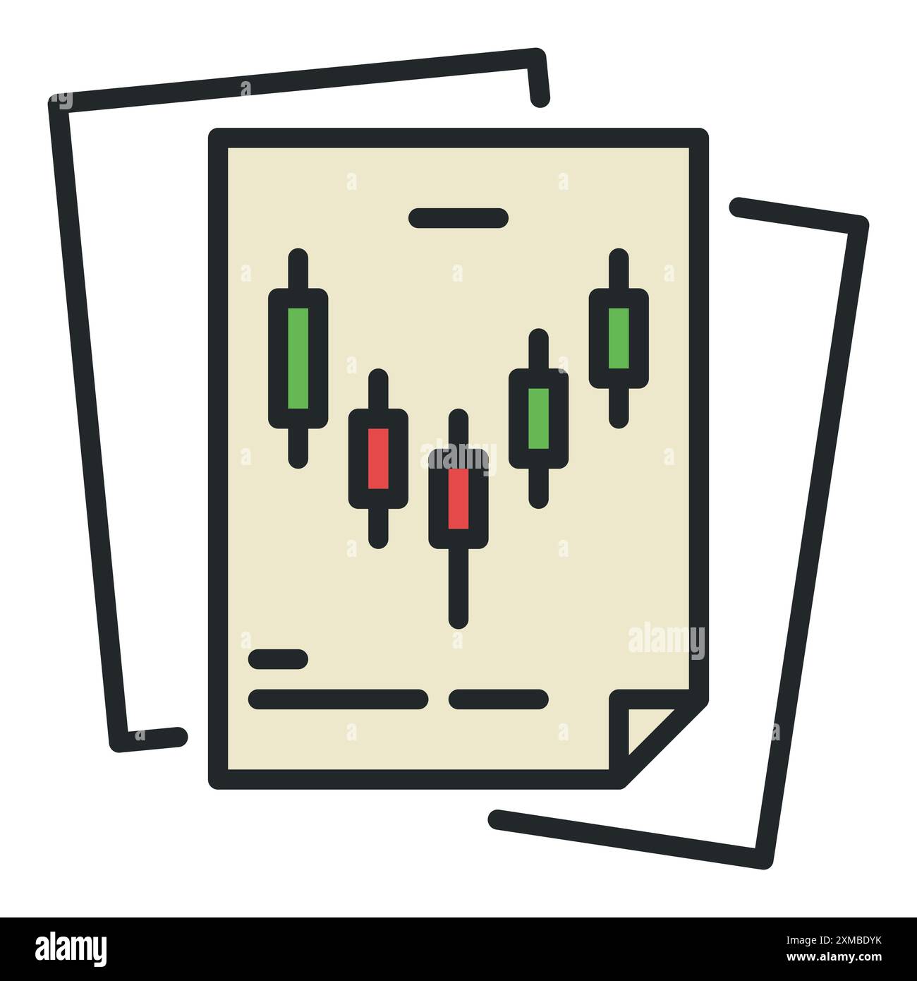 Candlestick chart logo hi-res stock photography and images - Alamy