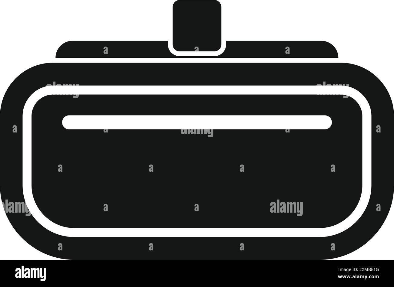 Simple icon of a vr headset providing an immersive experience Stock ...