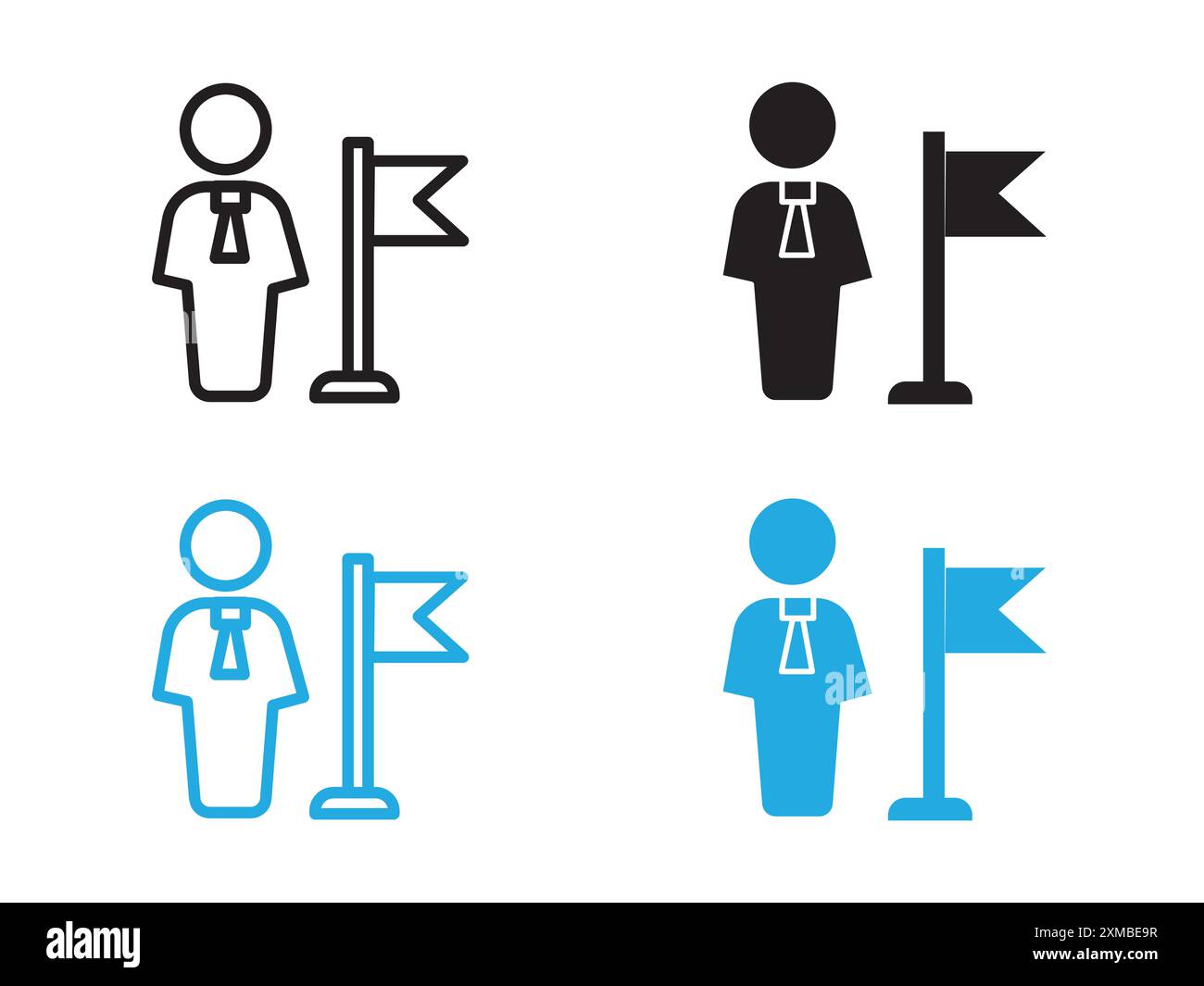 Ambassador icon vector line logo mark or symbol set collection outline ...