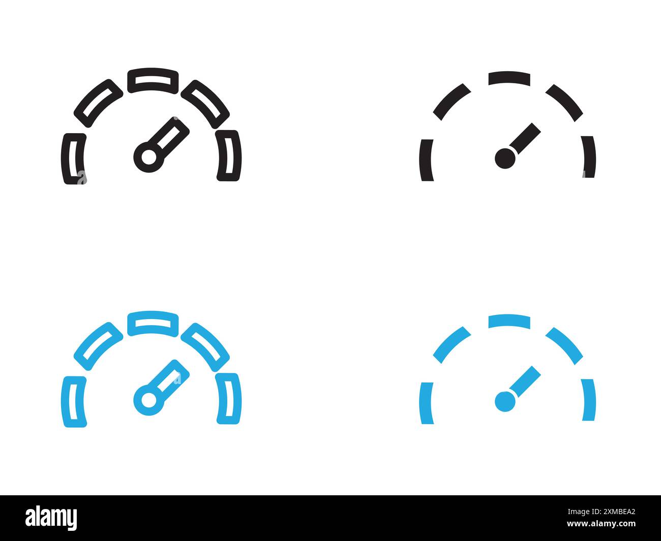 Car speedometer icon vector line logo mark or symbol set collection ...