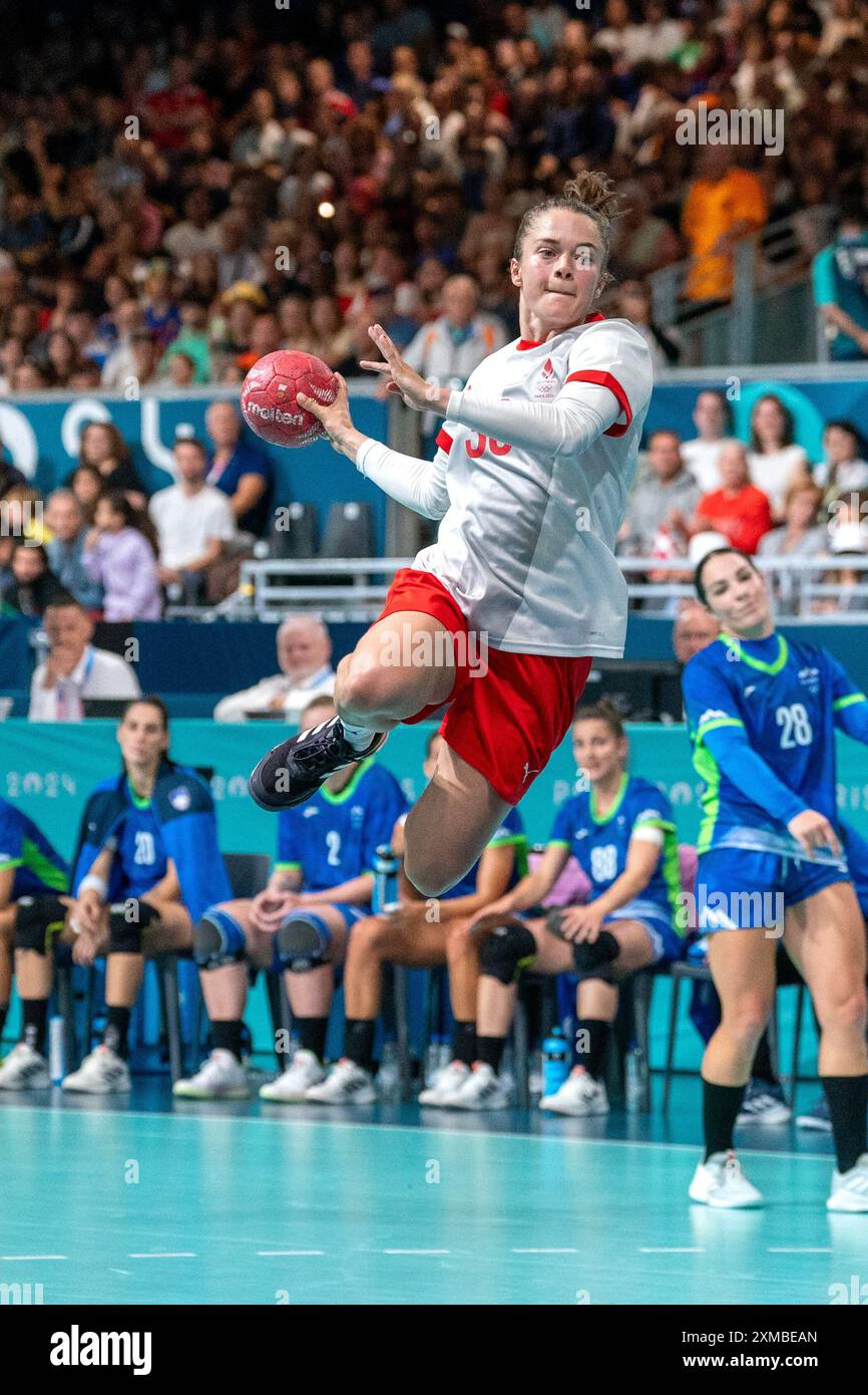Paris, France. 25th July, 2024. PARIS, FRANCE - JULY 25: Emma Friis of ...