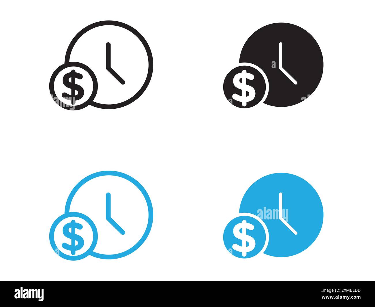 Annuity due icon vector line logo mark or symbol set collection outline ...