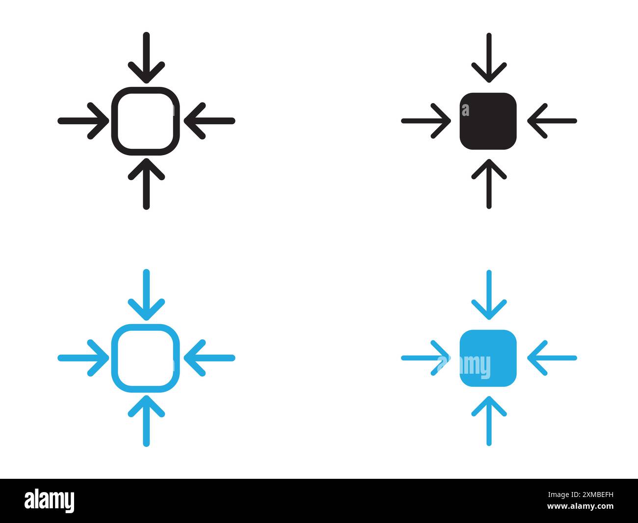 Compact size icon vector line logo mark or symbol set collection outline style Stock Vector ...