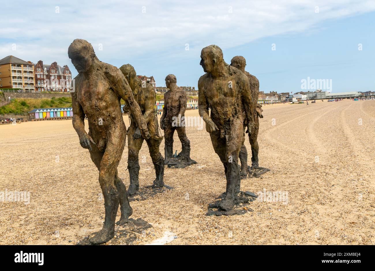 'Walking Men' artwork bronze sculptures by Laurence Edwards, South ...