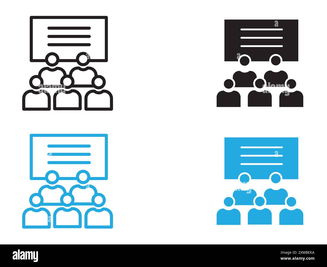Classroom Icon Vector Line Logo Mark Or Symbol Set Collection Outline Style Stock Vector Image