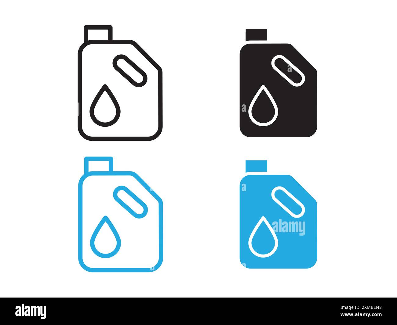 canister of motor oil icon vector line logo mark or symbol set ...