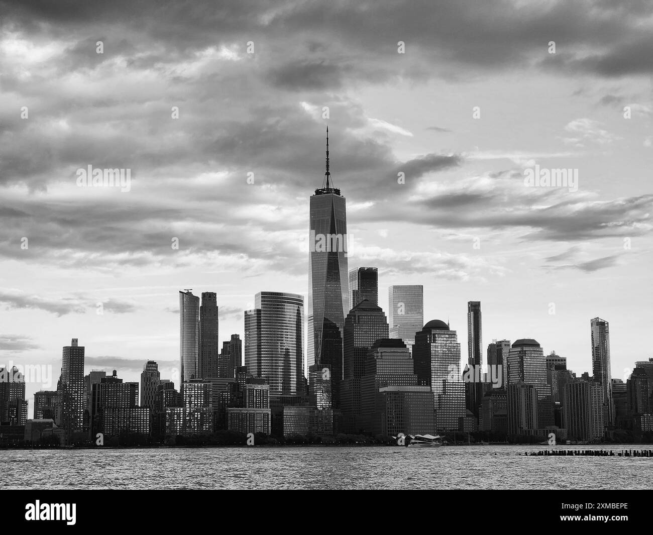 metropolis cityscape. new york downtown. manhattan skyline. new york ...