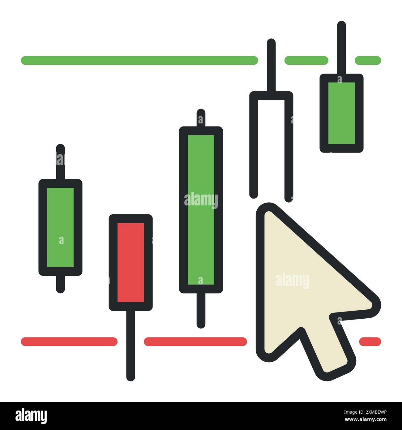 Candlestick charting hi-res stock photography and images - Alamy