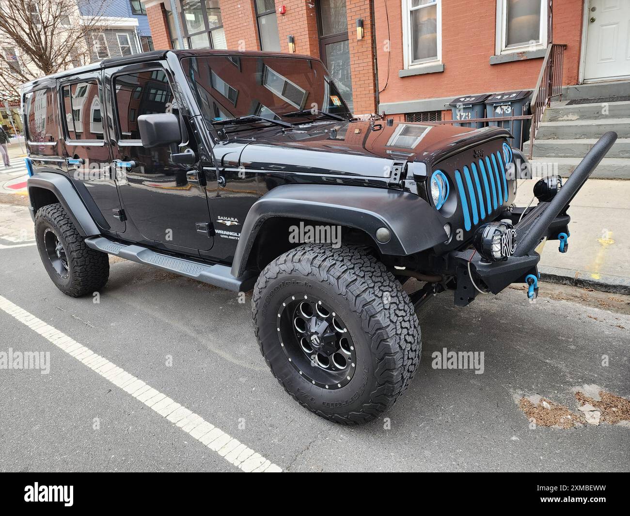 New York City, USA - March 26, 2024: Jeep JK Wrangler Unlimited Sahara ...