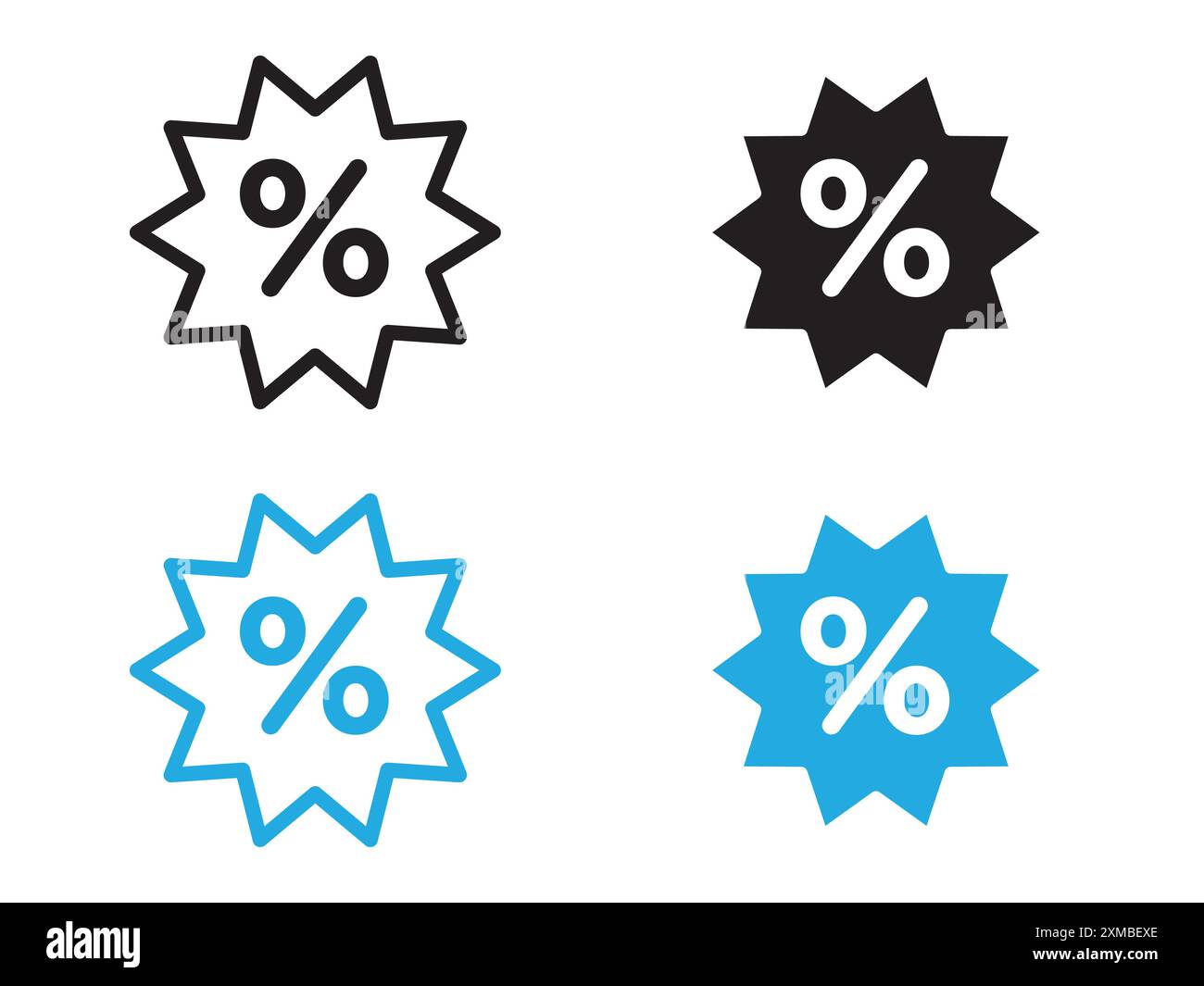 Discount icon vector line logo mark or symbol set collection outline ...