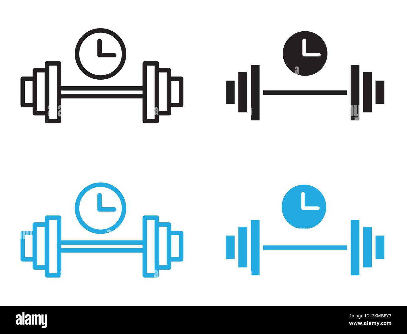 Timed workouts vector vectors hi-res stock photography and images - Alamy