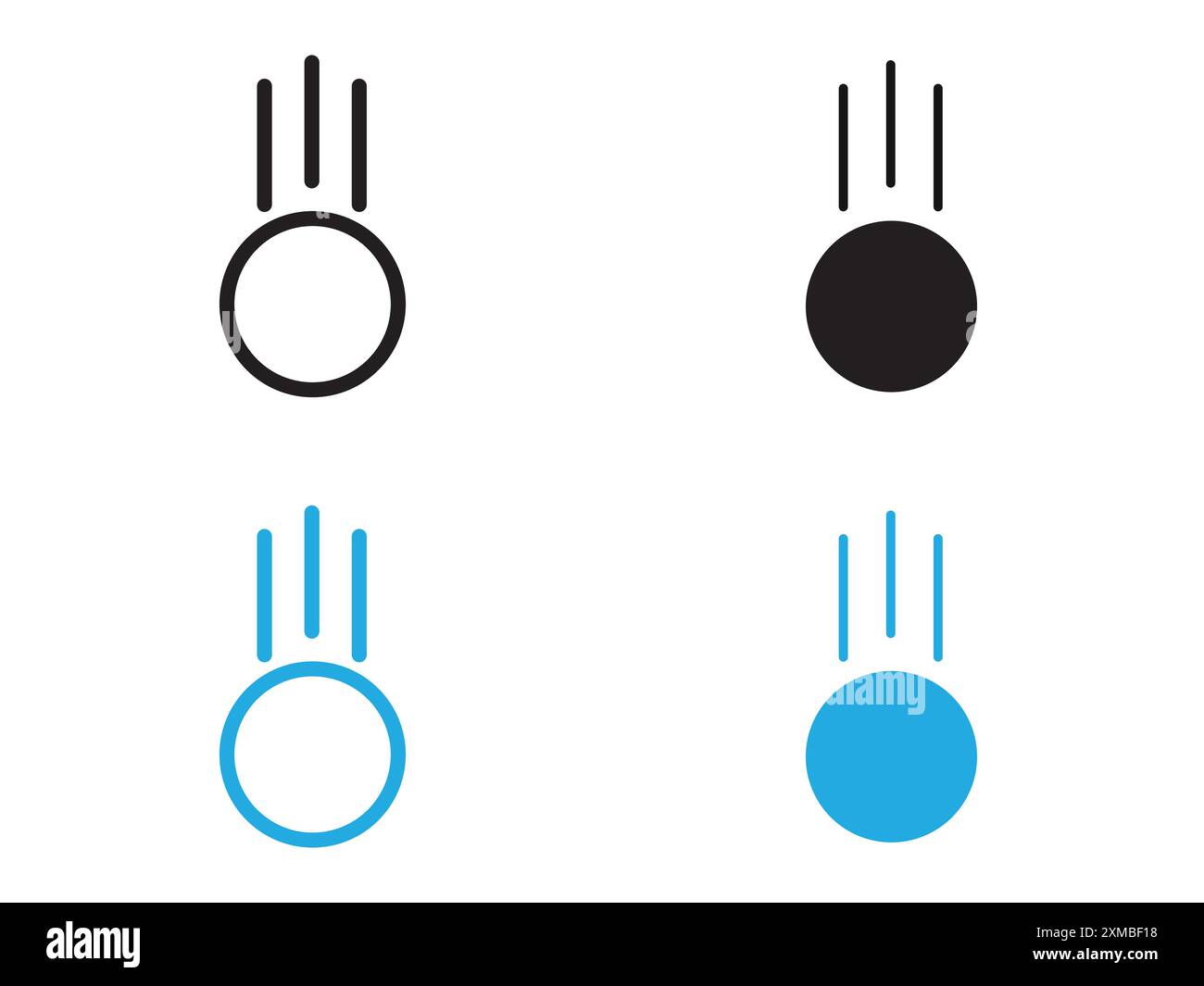 Gravity icon vector line logo mark or symbol set collection outline ...