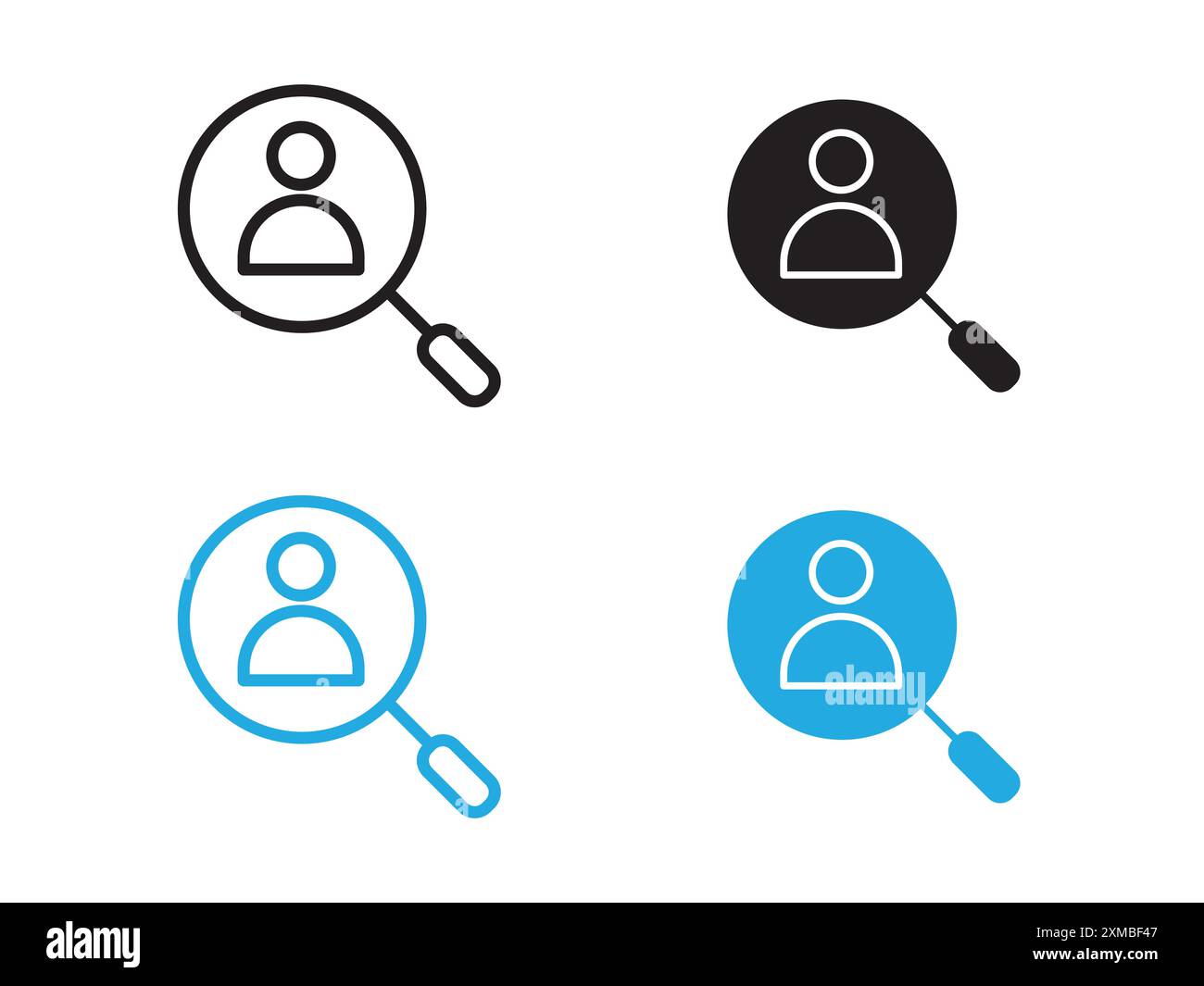 Hiring icon vector line logo mark or symbol set collection outline ...