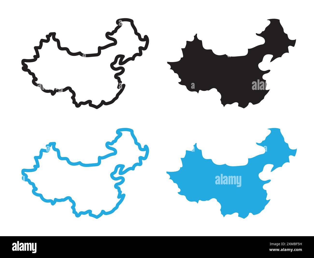 Beijing vector outline map hi-res stock photography and images - Alamy