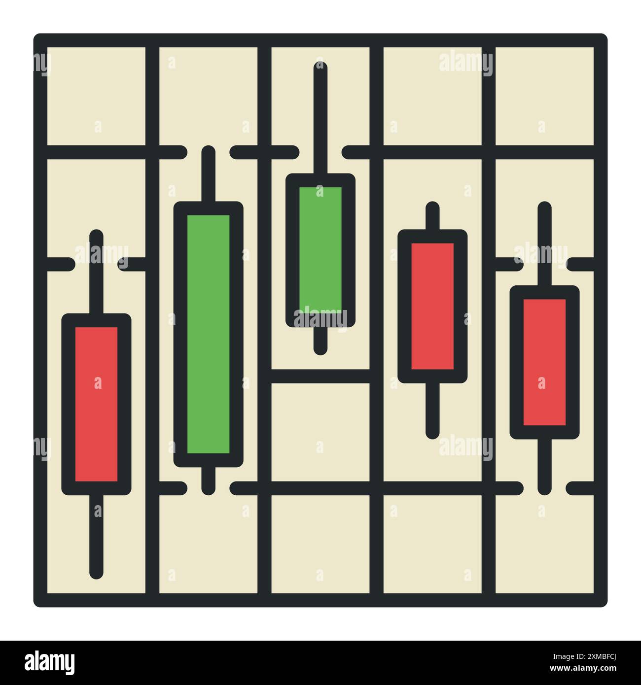 Stock or Crypto Candlestick Chart vector concept colored icon or symbol Stock Vector Image & Art ...