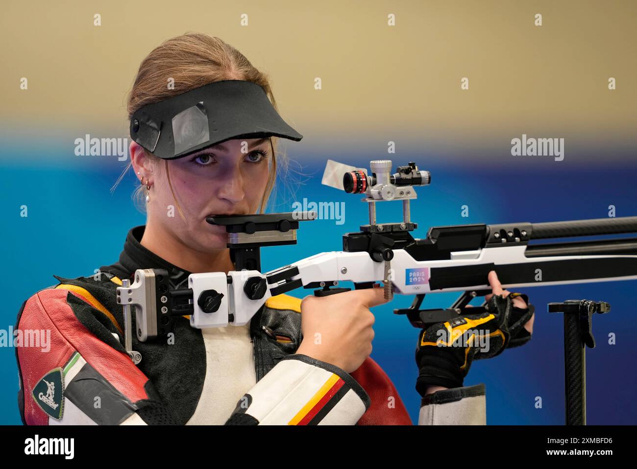 Germany's Anna Janssen reacts as she competes for the bronze medal in ...