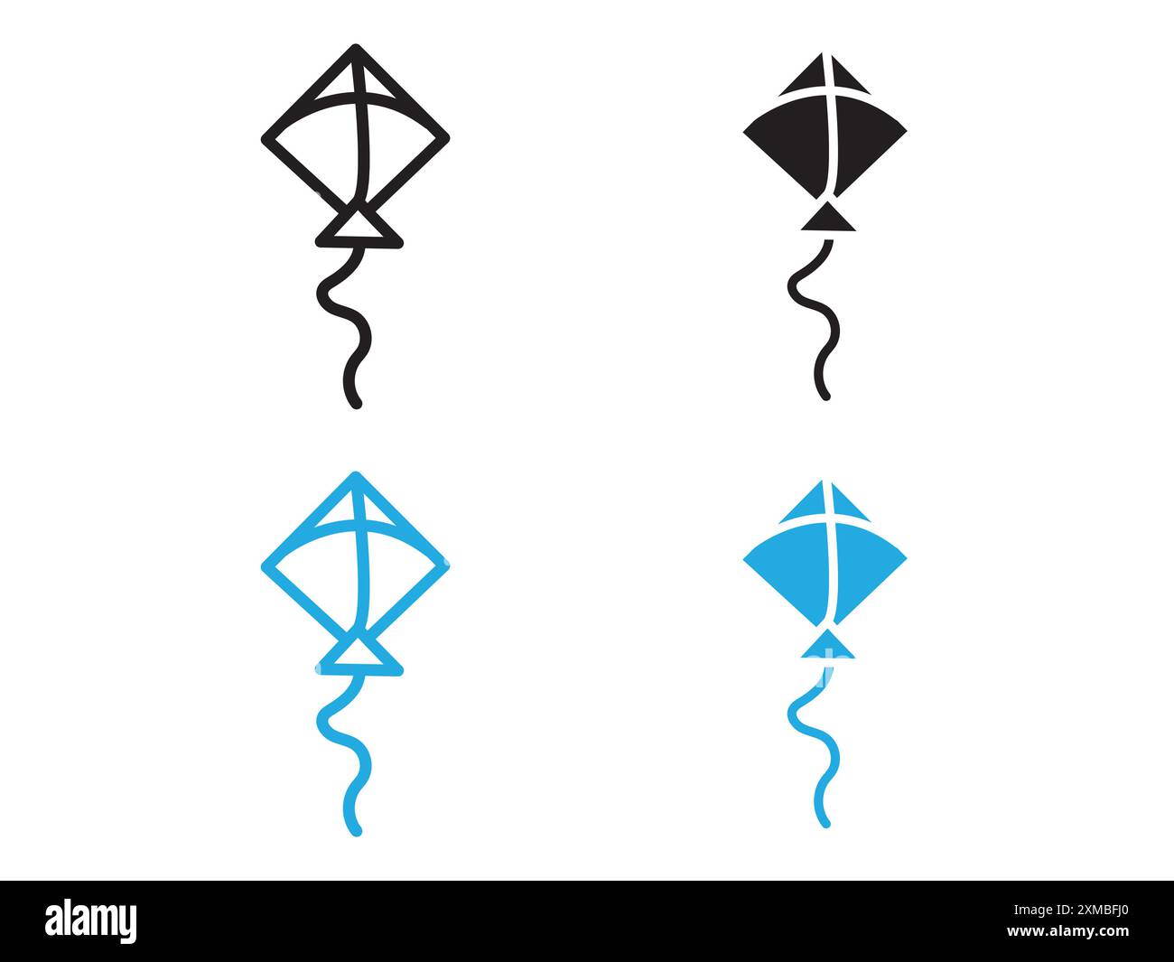 Kite outline icon hi-res stock photography and images - Alamy