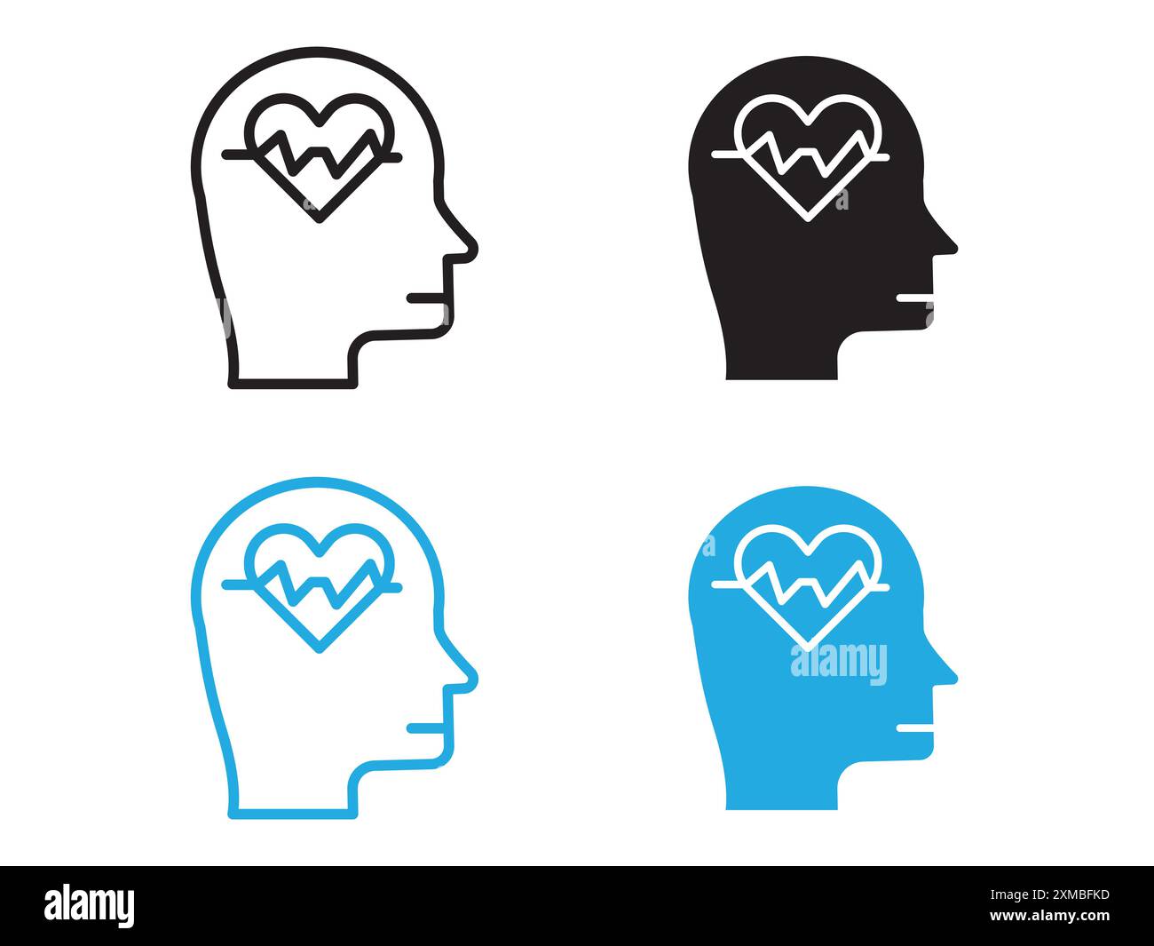 Medical set icon mental Cut Out Stock Images & Pictures - Alamy