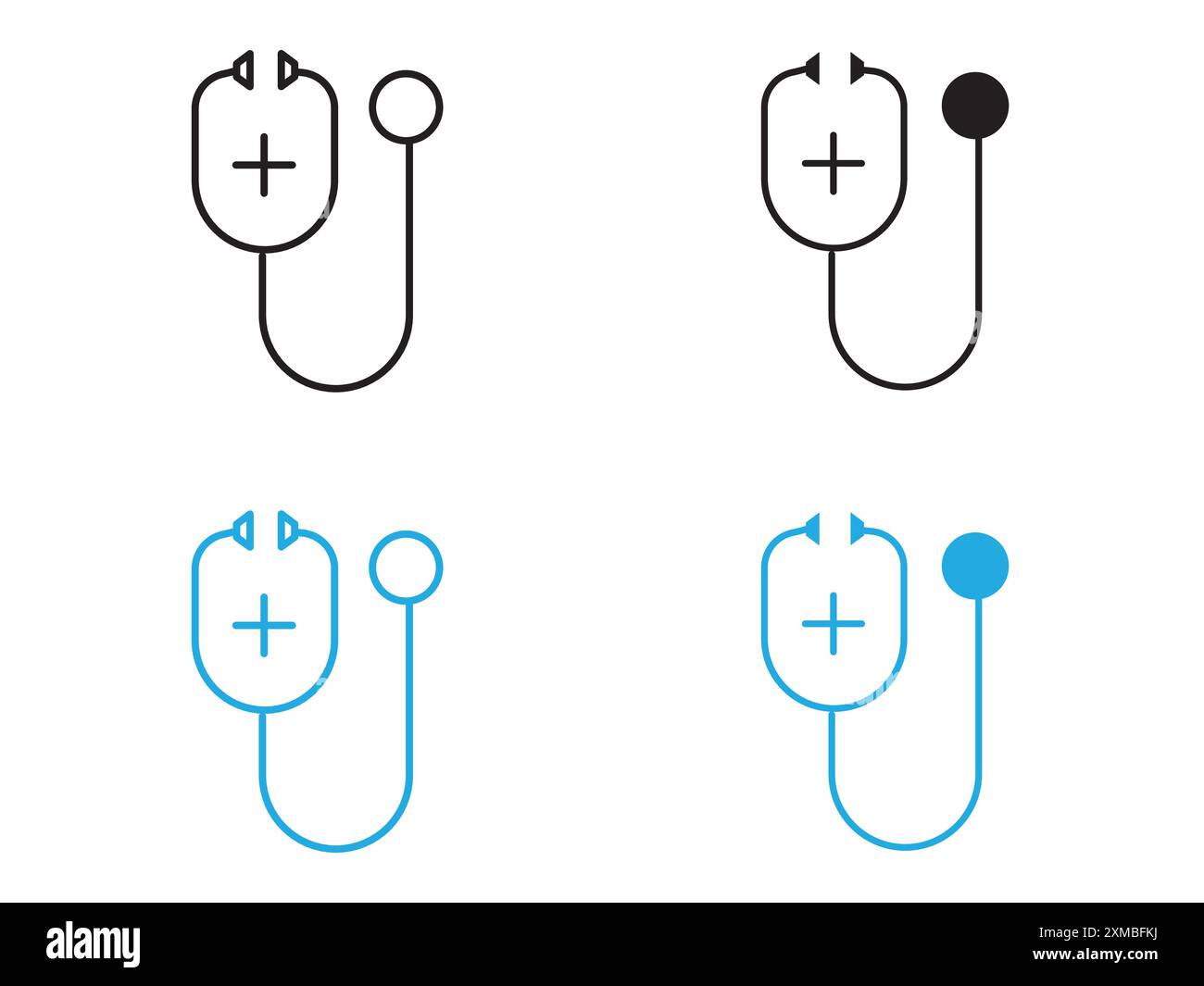 Medical check-up icon vector line logo mark or symbol set collection ...