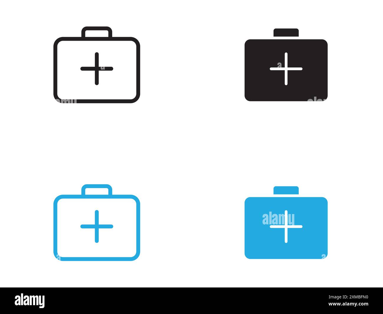 Emergency Kit Icon Vector Line Logo Mark Or Symbol Set Collection Outline Style Stock Vector