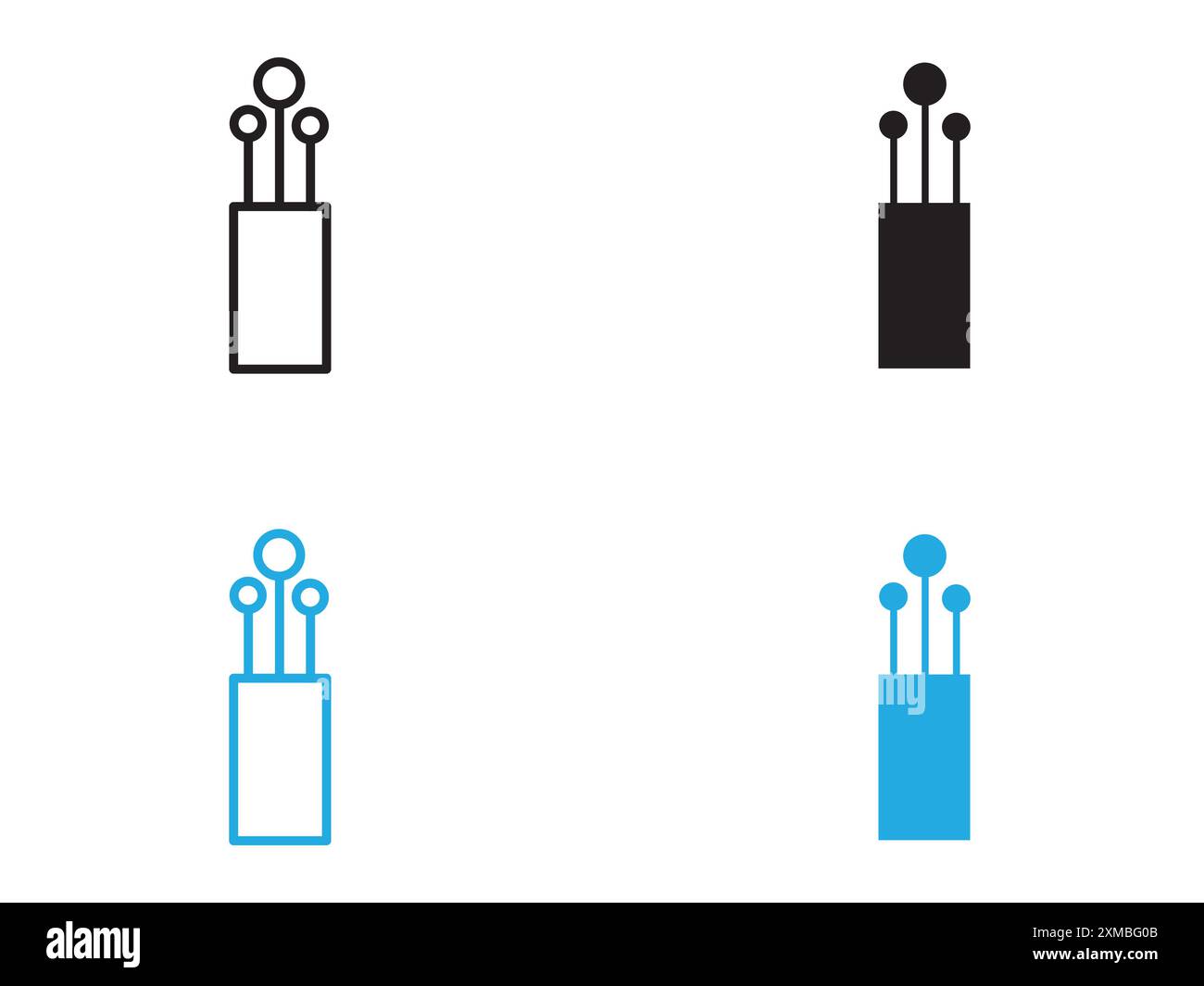 Fiber optic cable icon vector line logo mark or symbol set collection ...
