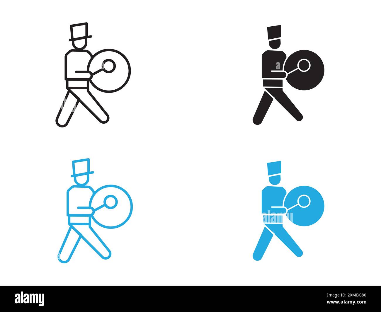 Parade Icon Vector Line Logo Mark Or Symbol Set Collection Outline Style Stock Vector Image