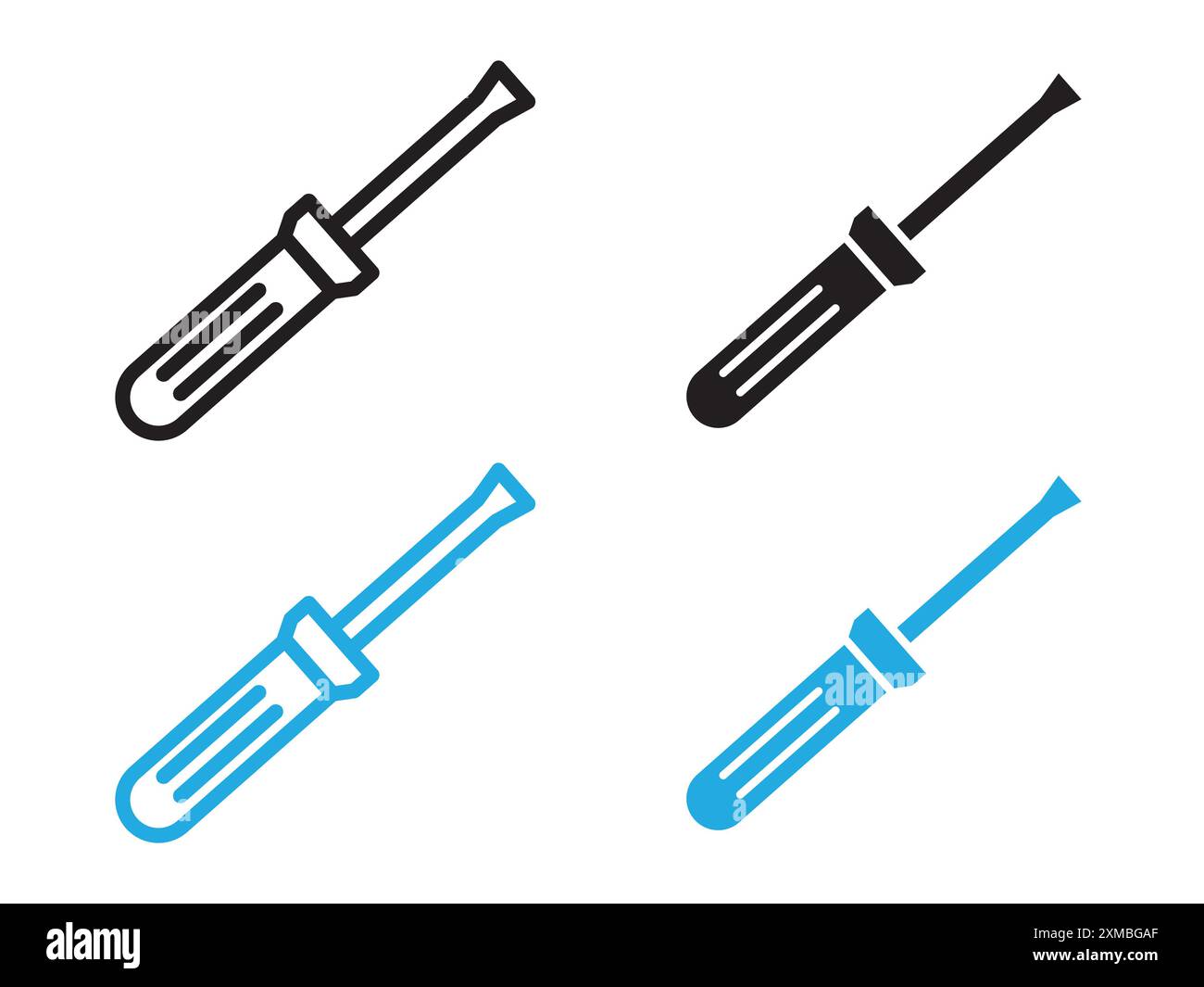 Screwdriver tool mechanic support outline Cut Out Stock Images ...