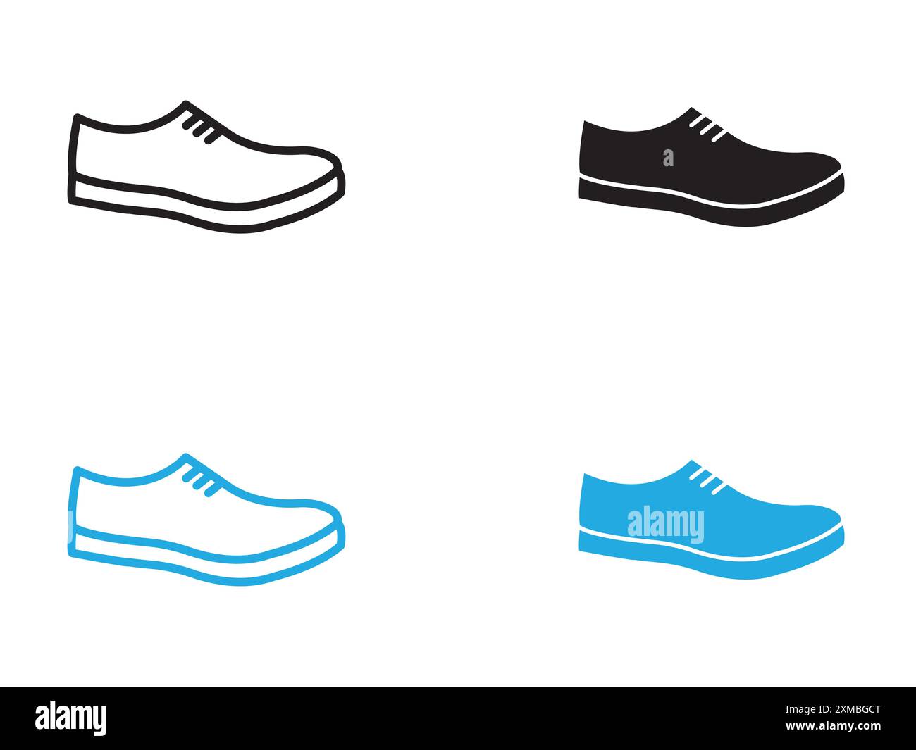 Sneaker shoe icon vector line logo mark or symbol set collection ...