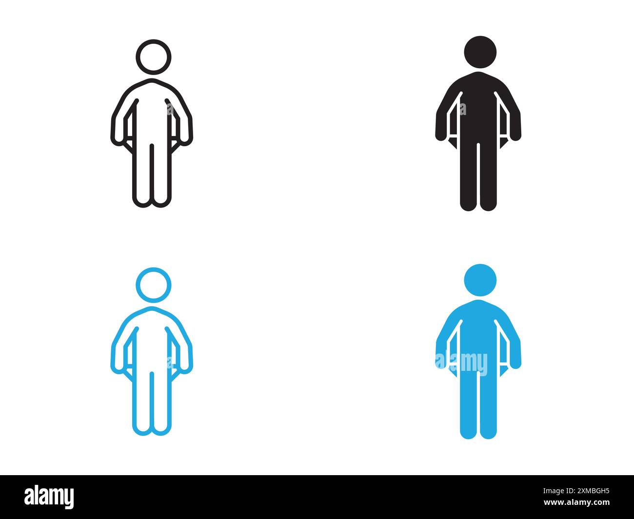 poor person empty pockets icon vector line logo mark or symbol set ...