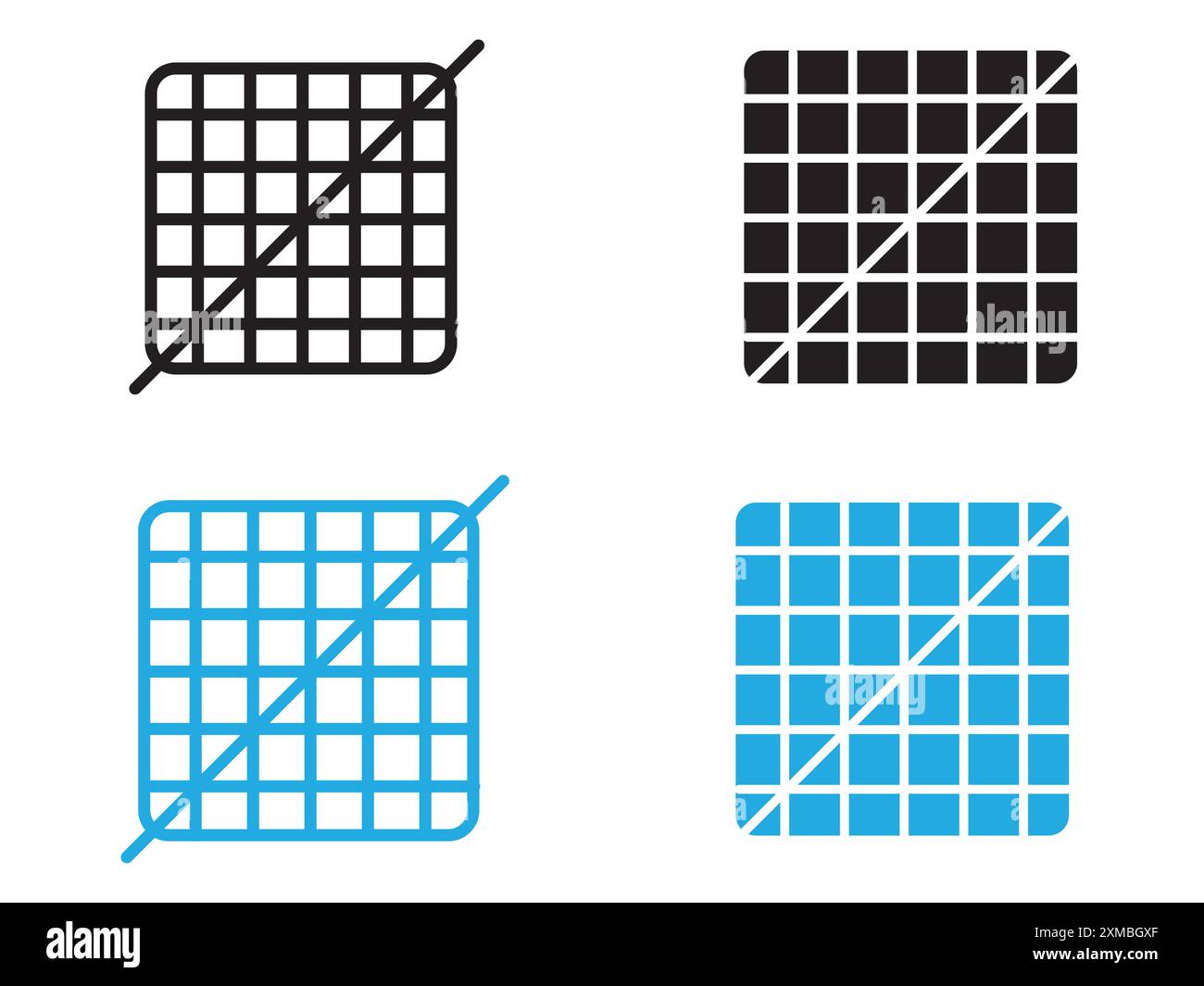 Off the Grid icon vector line logo mark or symbol set collection ...