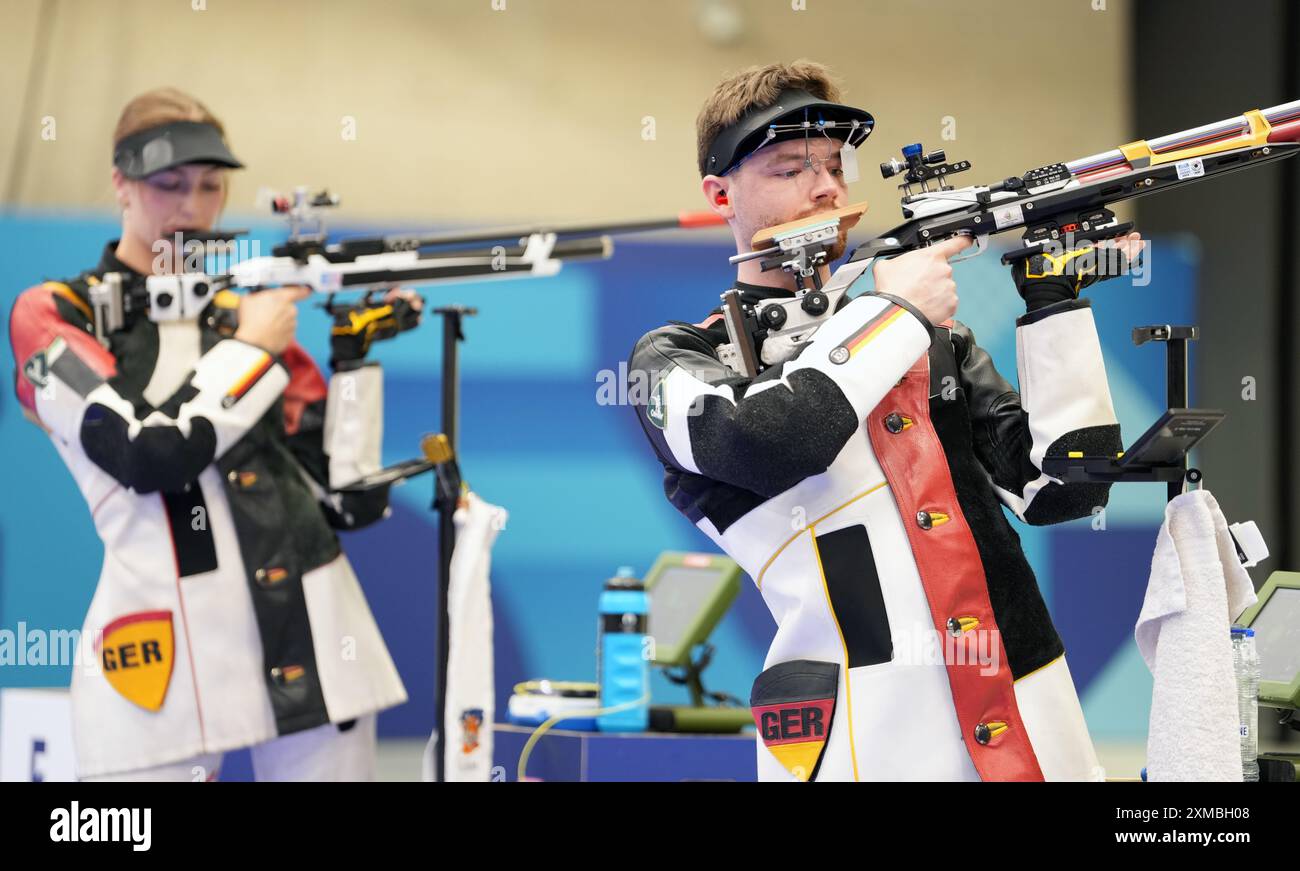Chateauroux, France. 27th July, 2024. Anna Janssen (L)/Maximilian ...