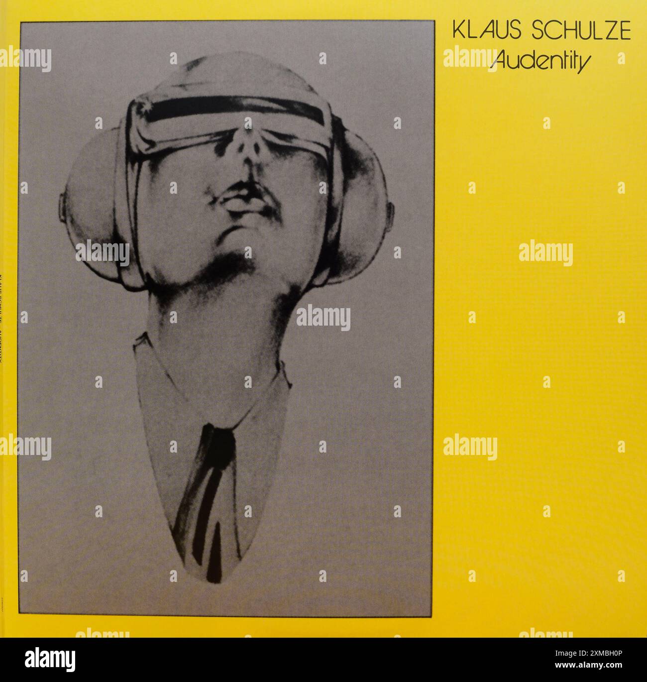 Vintage vinyl record cover. Klaus Schulze-Audentity, 1983 Stock Photo ...
