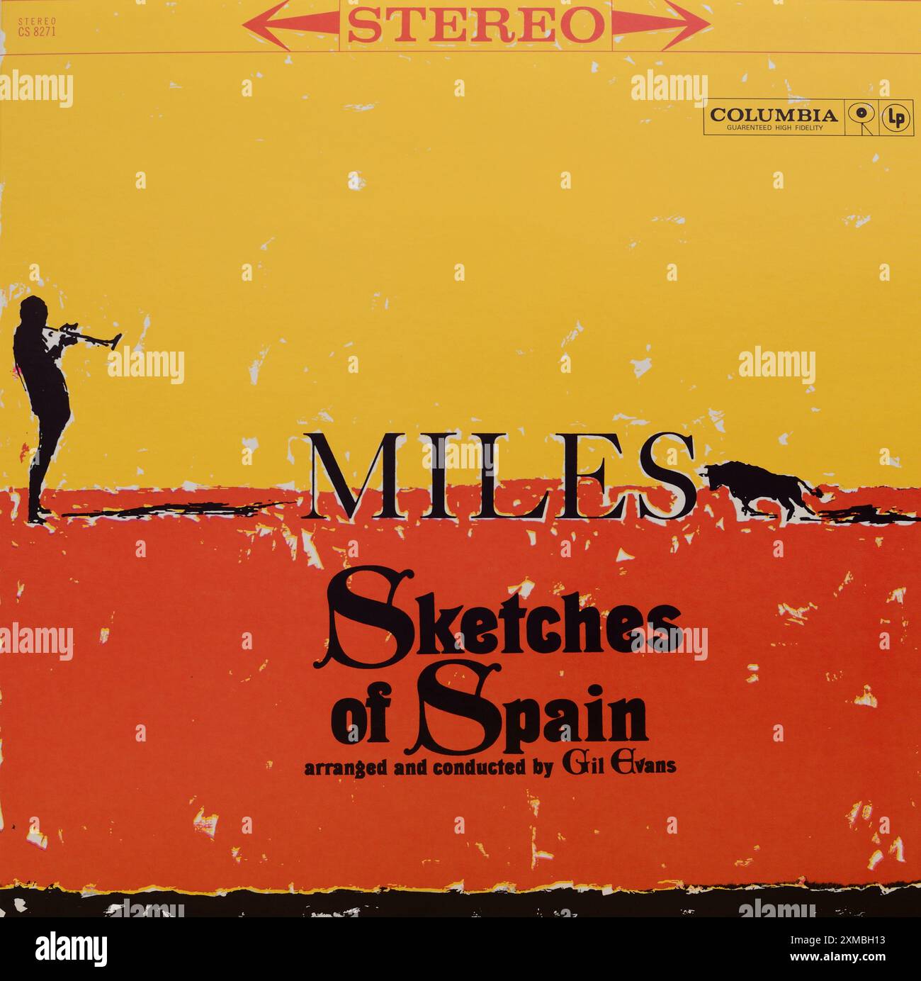 Vintage vinyl record cover. Miles Davis-Sketches of Spain, 1960 Stock ...