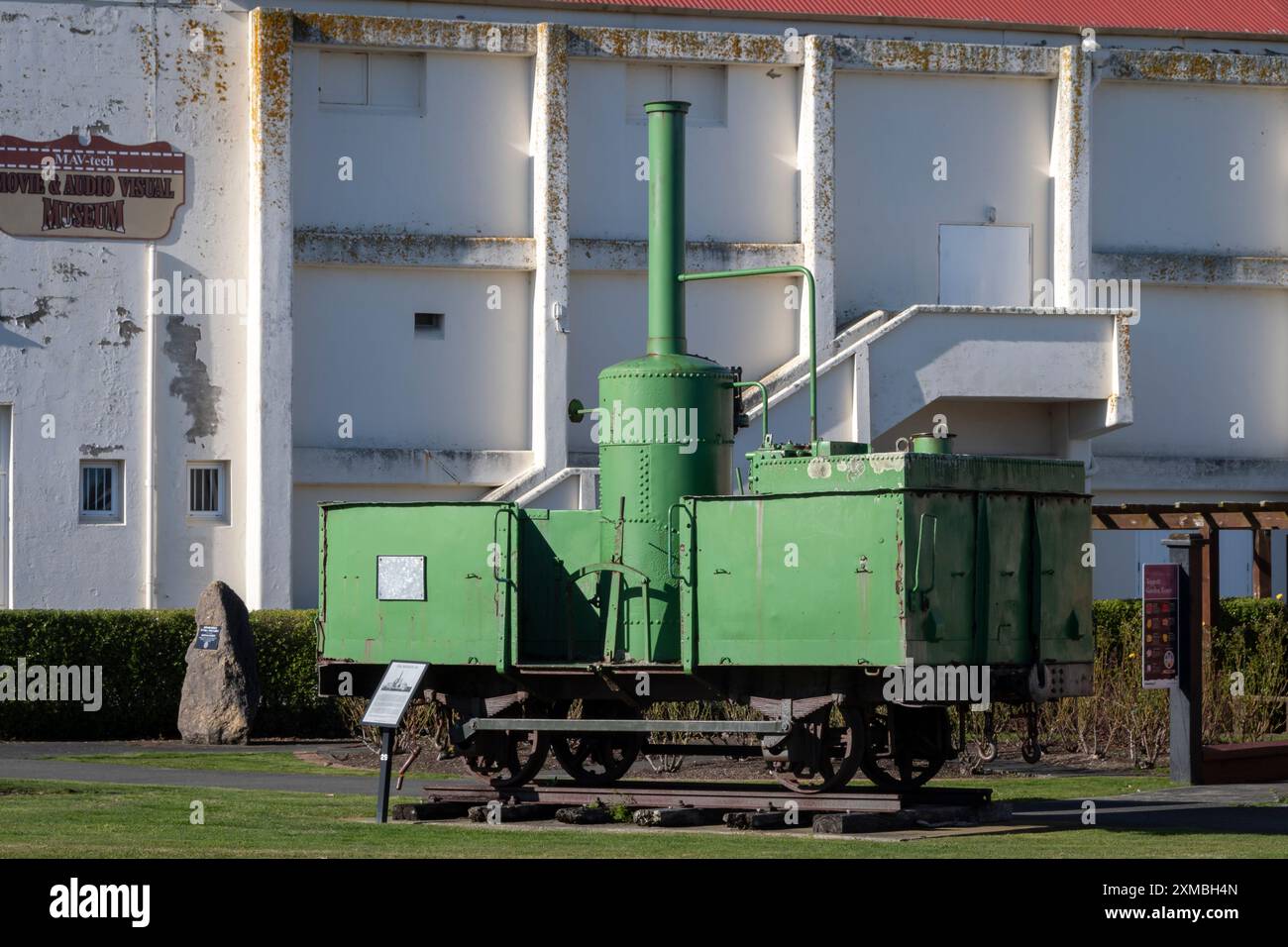 Basic steam engine, Foxton museum, Manawatu, North Island, New Zealand ...