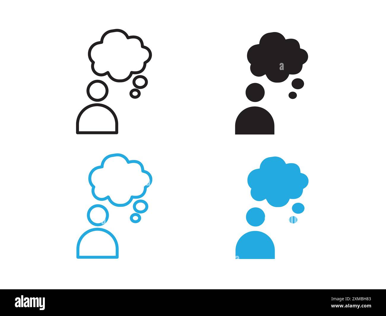 Design thinking vector stroke hi-res stock photography and images - Alamy